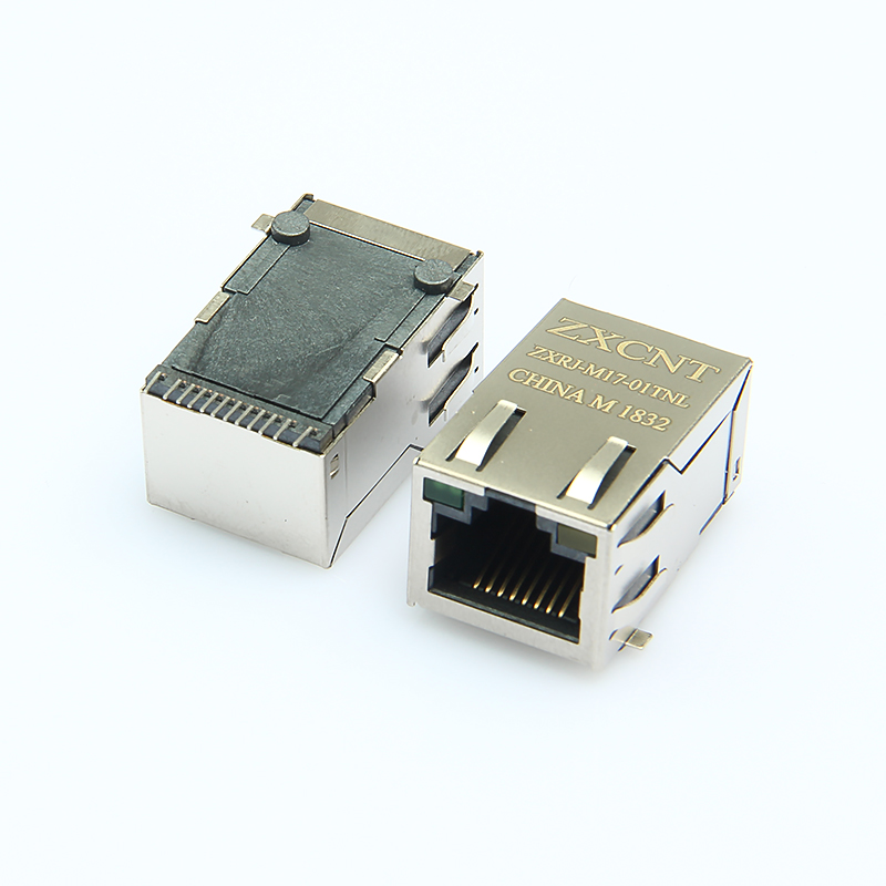 RJ45 Socket LED SMT 100BAST - 深圳市朱讯电子有限公司