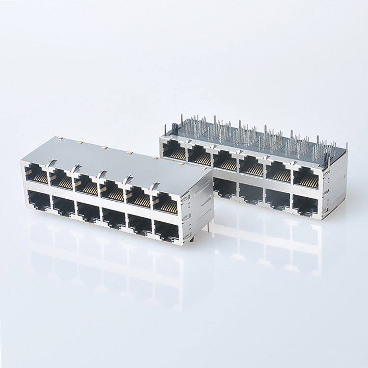 RJ45千兆 双层2X6无灯网口 - 深圳市朱讯电子有限公司